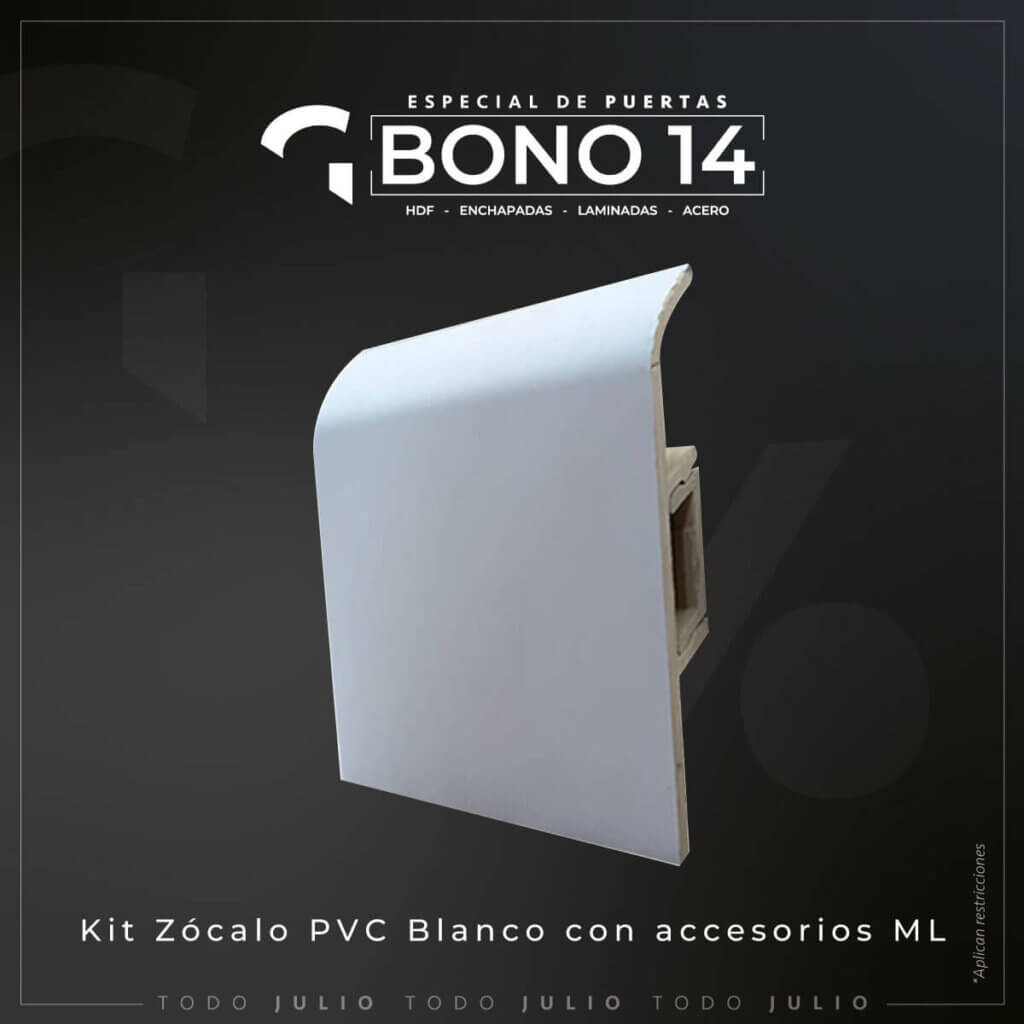 Zócalo de PVC blanco - Globales